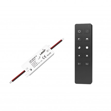 Kit PRO Mini Controlador + Comando Fita Led Monocor