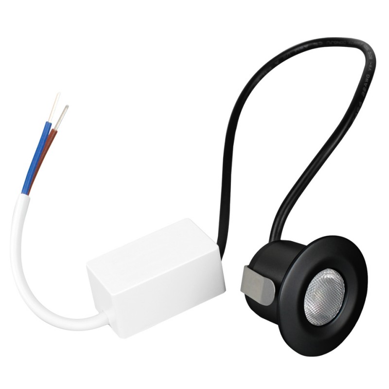 Mini Downlight LED 1W MIRZAM Preto IP20